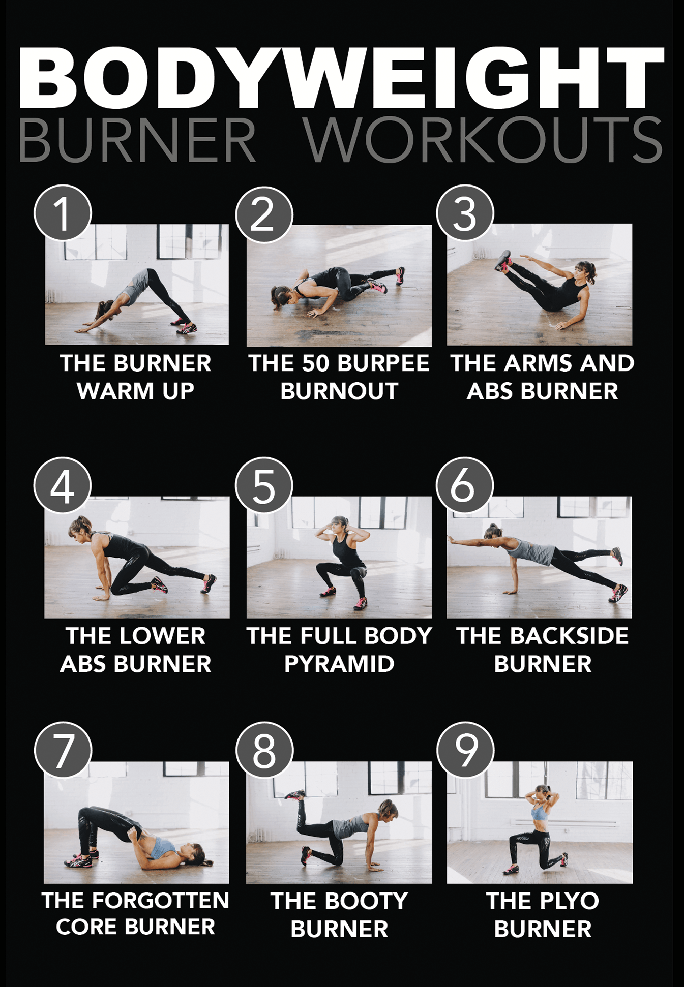 Get 18 Bodyweight Burner Workouts!